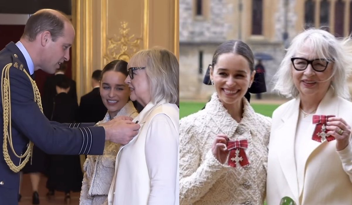 Il principe William premia Emilia Clarke e la madre